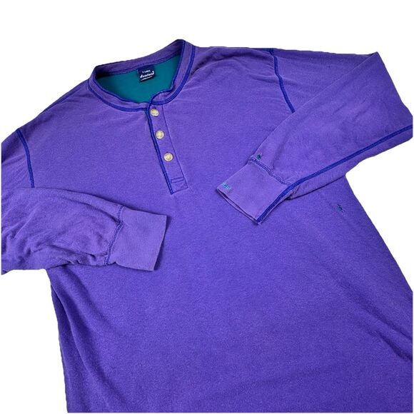 Duofold | Shirts | Vintage Duofold Thermal Henley Shirt Men Xl Purple ...
